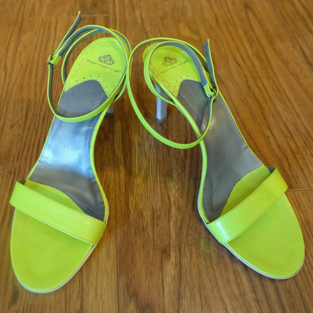 Neon Fornarina Dress Strappy Heels Sandals - Gem